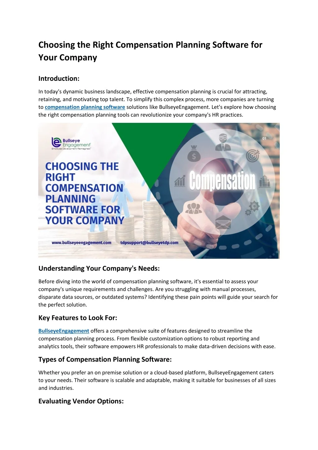 PPT - Choosing the Right Compensation Planning Software for Your ...