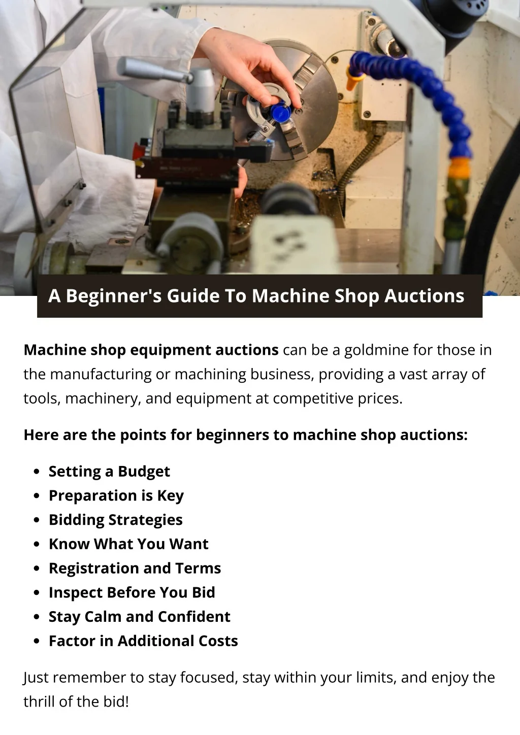 PPT - A Beginner's Guide To Machine Shop Auctions PowerPoint ...