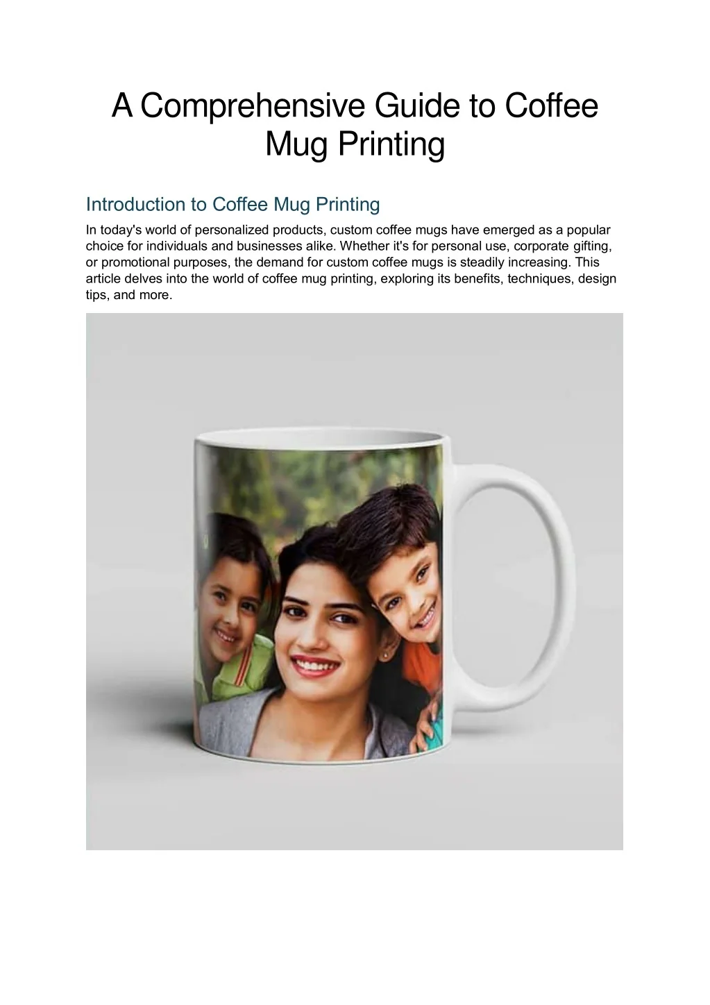 PPT - A Comprehensive Guide to Coffee Mug Printing PowerPoint ...
