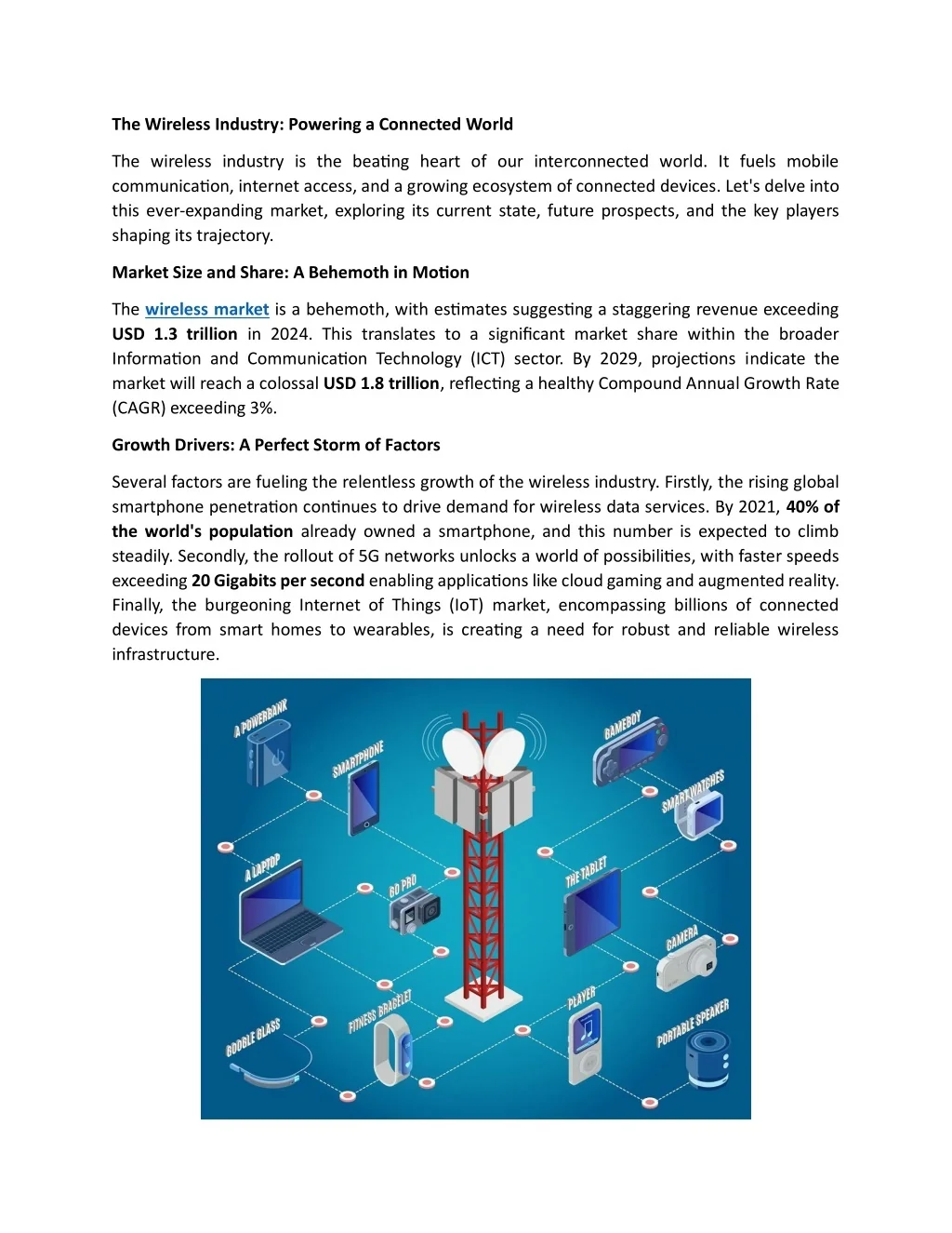 PPT - A Comprehensive Analysis of Wireless Industry PowerPoint ...