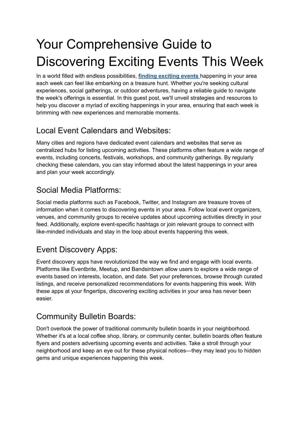 PPT - Your Comprehensive Guide to Discovering Exciting Events This Week ...