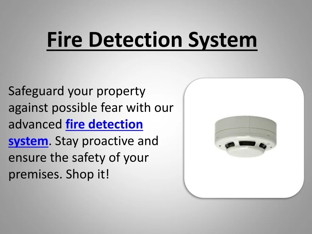 PPT - Fire Detection System PowerPoint Presentation, free download - ID ...