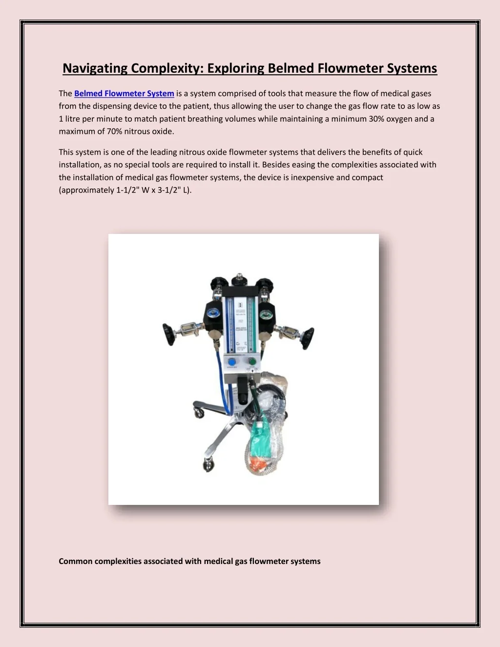 PPT - Navigating Complexity Exploring Belmed Flowmeter Systems ...