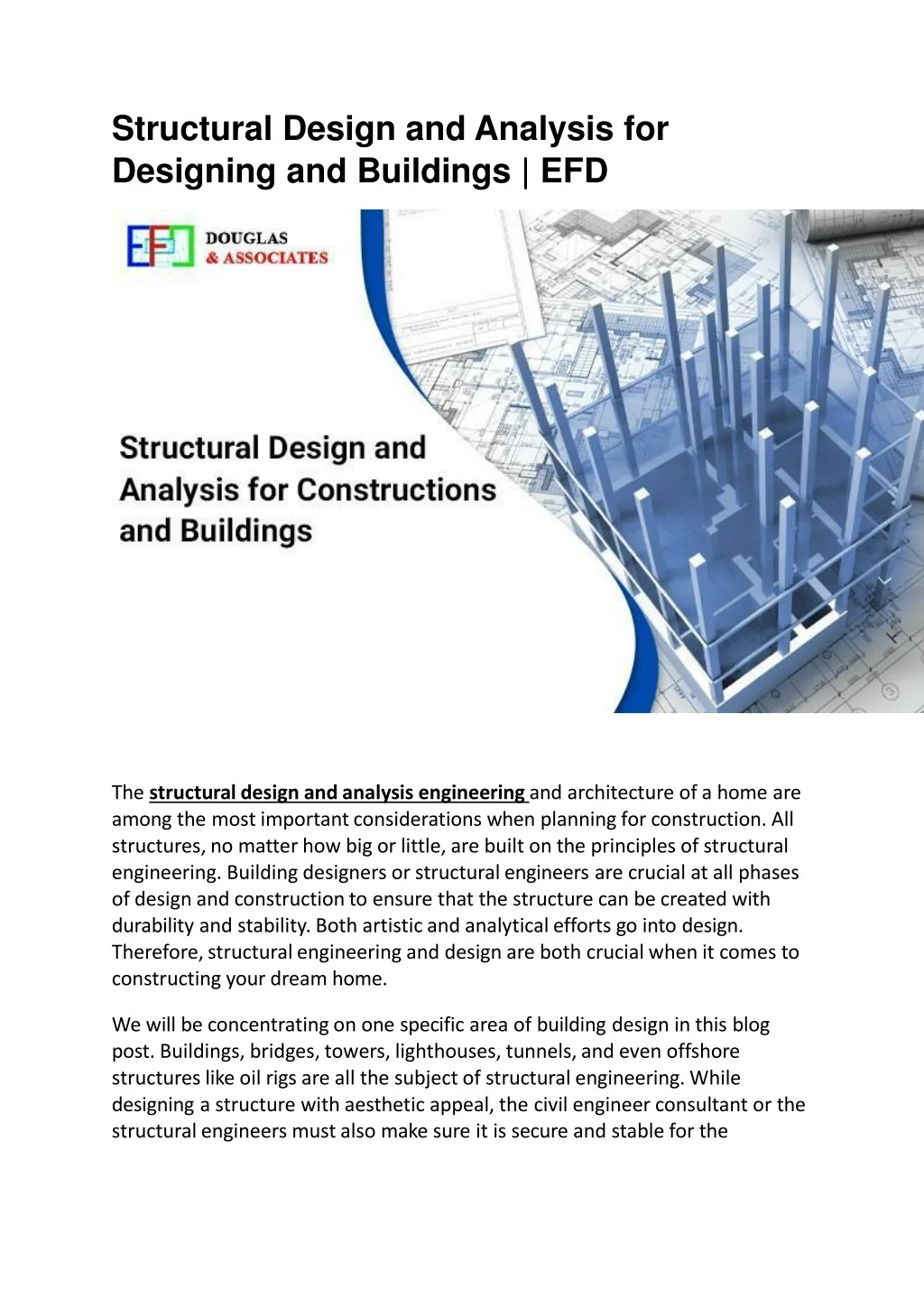 PPT - Structural Design and Analysis for Designing and Buildings ...