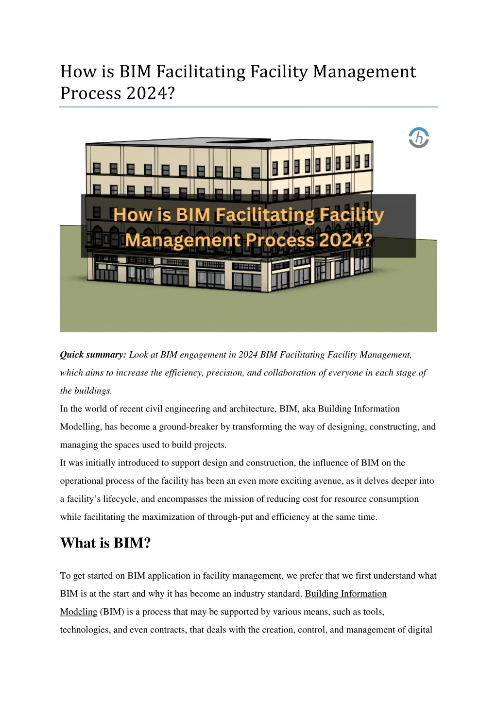 PPT - How is BIM Facilitating Facility Management Process 2024 ...