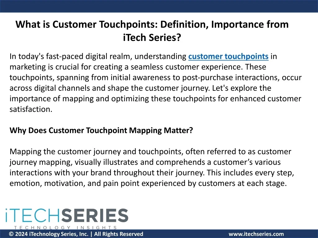 PPT - What is Customer Touchpoints: Definition, Importance from iTech ...