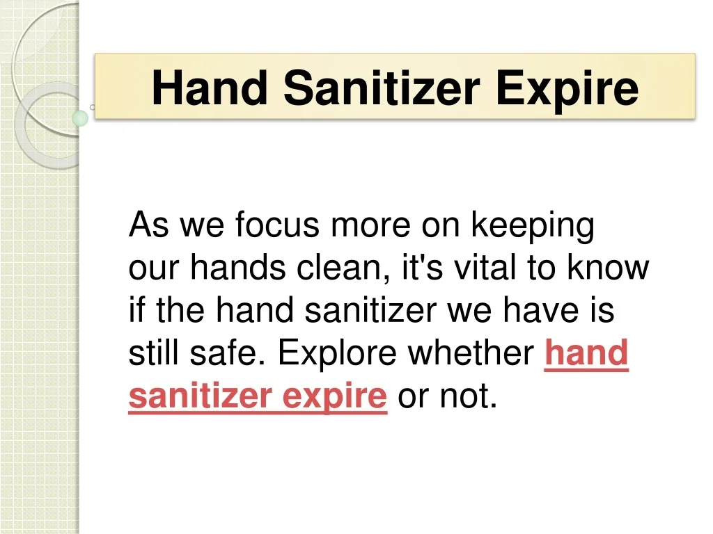 PPT - Hand Sanitizer Expire PowerPoint Presentation, free download - ID ...