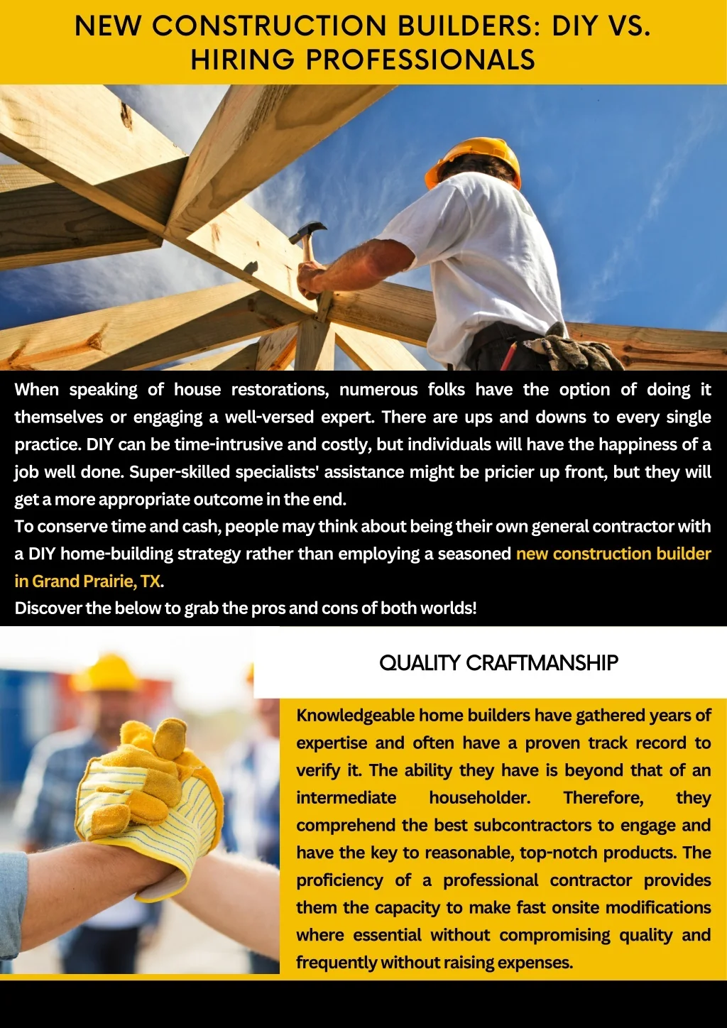 PPT - New Construction Builders: DIY Vs. Hiring Professionals ...