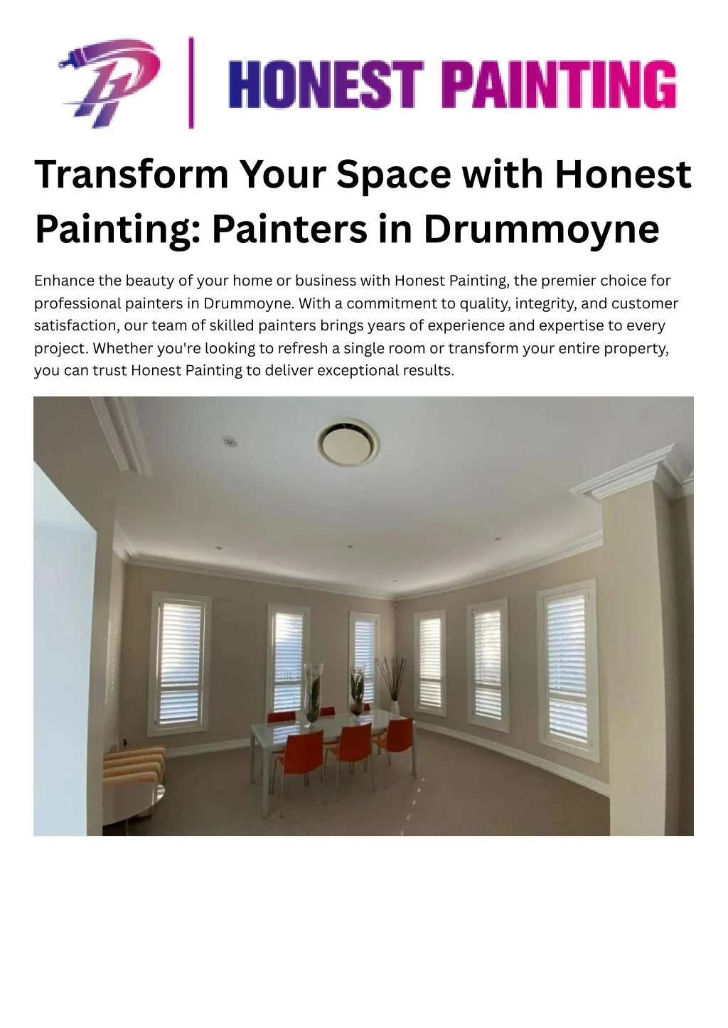 PPT - Transform Your Space with Honest Painting Painters in Drummoyne ...