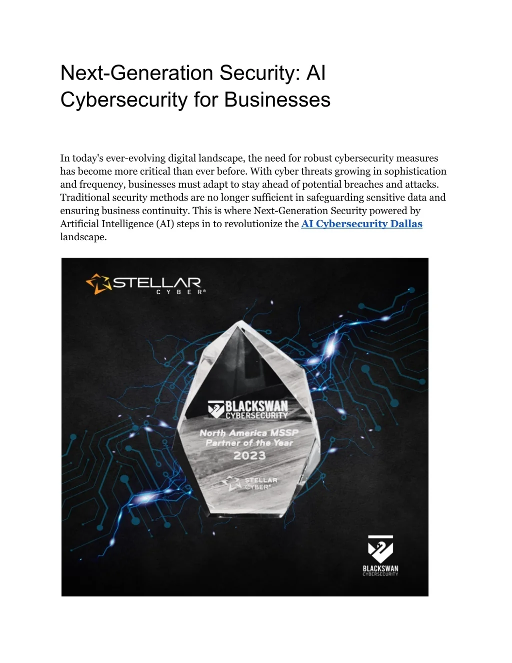PPT - Next-Generation Security_ AI Cybersecurity for Businesses (1 ...