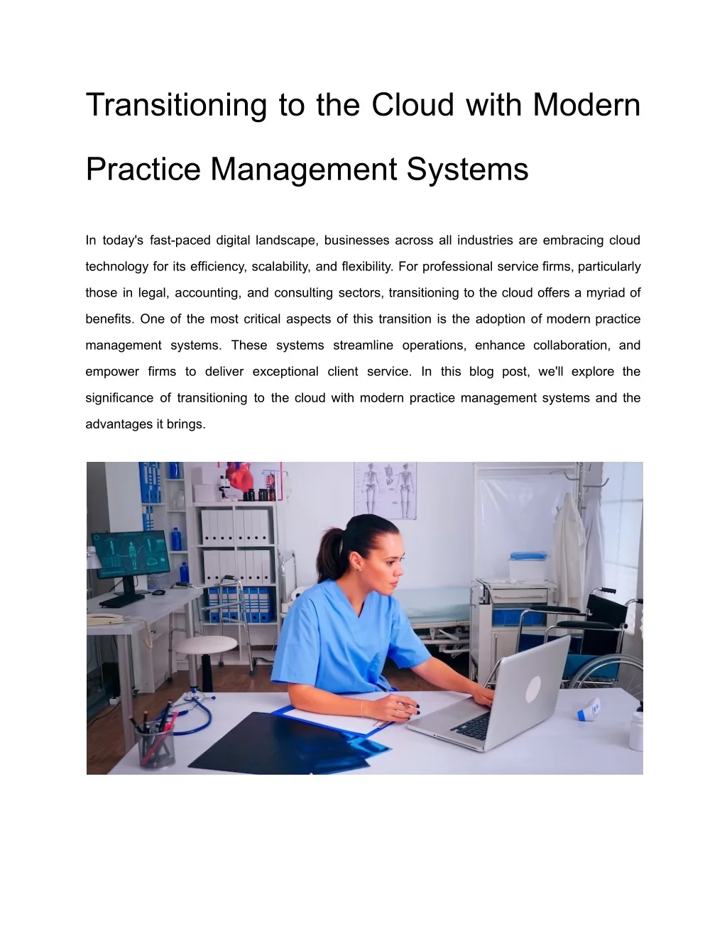 PPT - Transitioning to the Cloud with Modern Practice Management ...