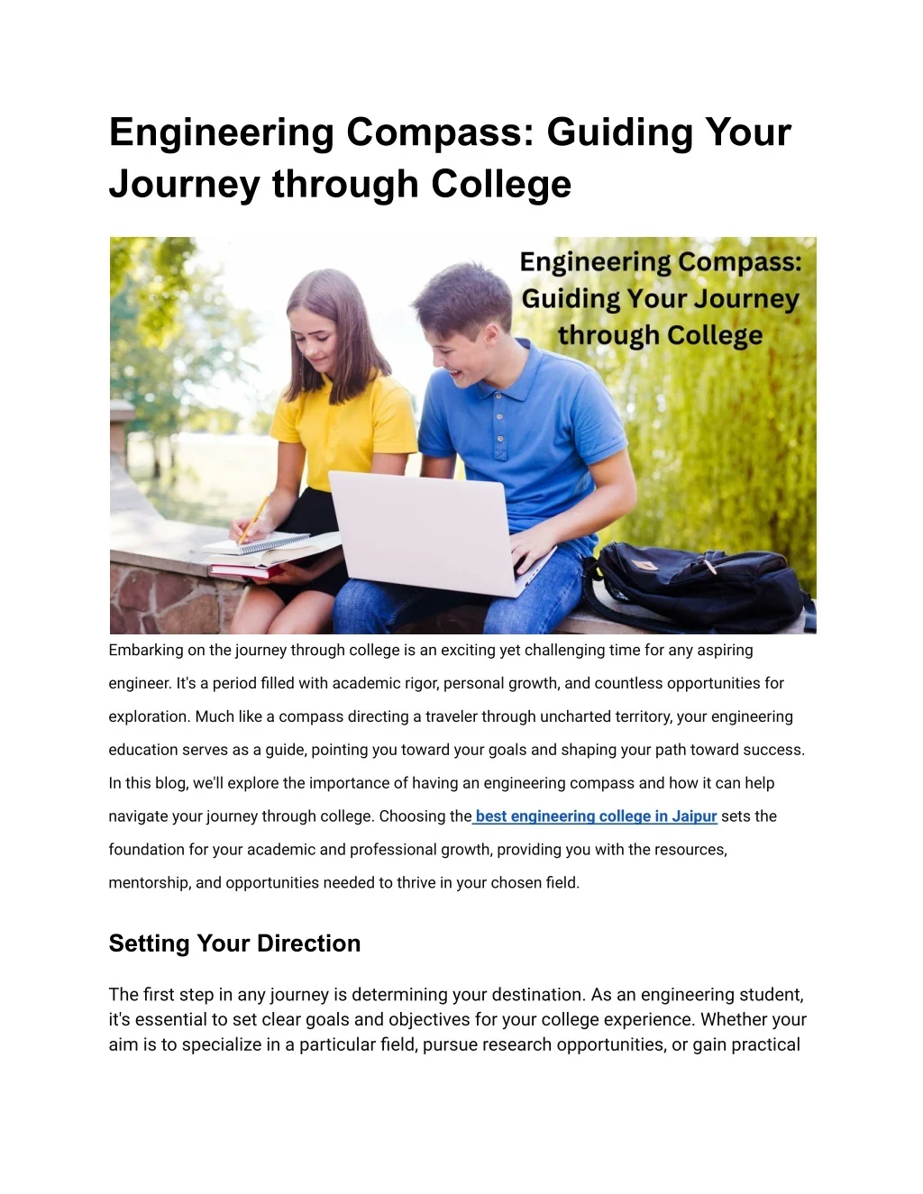 PPT - Engineering Compass: Guiding Your Journey through College ...