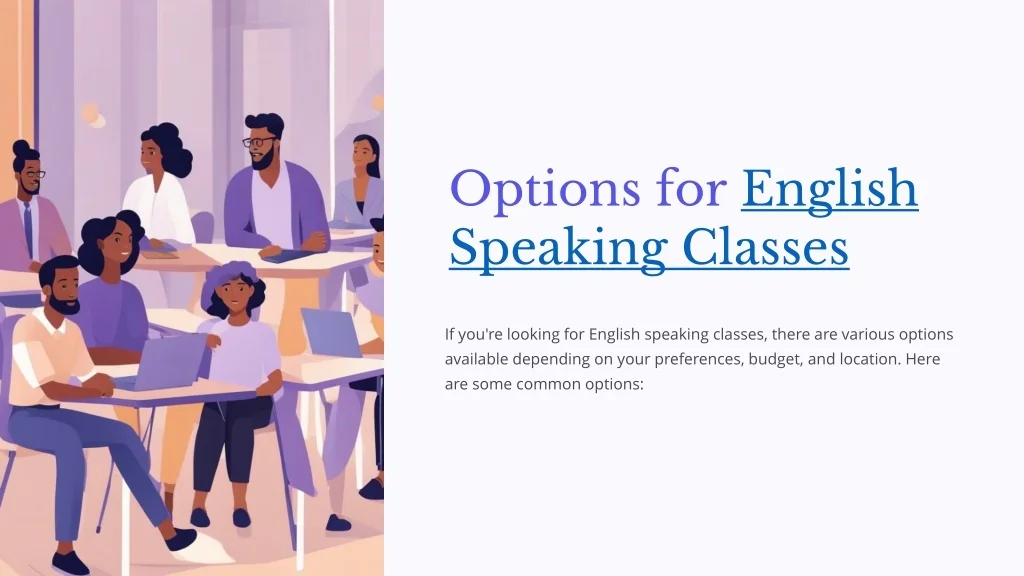 PPT - Options for English Speaking Classes PowerPoint Presentation ...