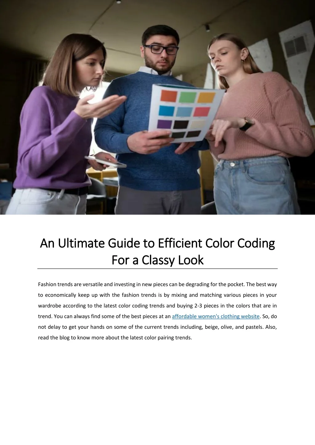 PPT - An Ultimate Guide to Efficient Color Coding For a Classy Look ...