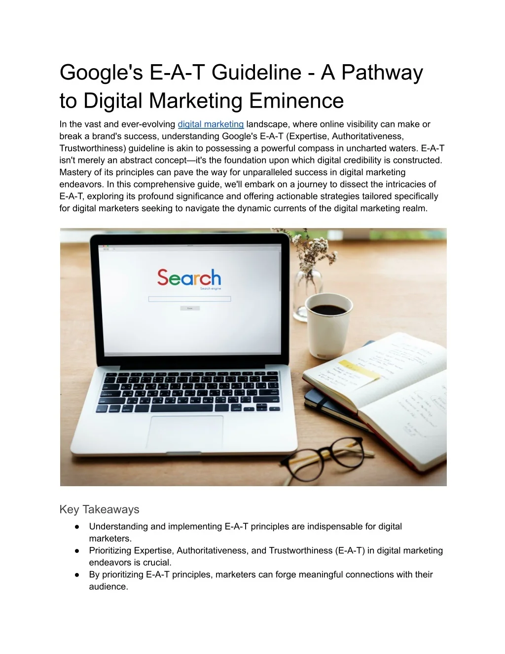 PPT - Google's E-A-T Guideline - A Pathway to Digital Marketing ...