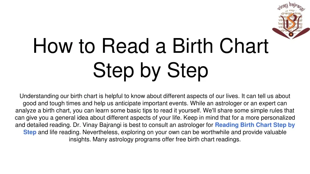 PPT - How to Read a Birth Chart Step by Step PowerPoint Presentation ...