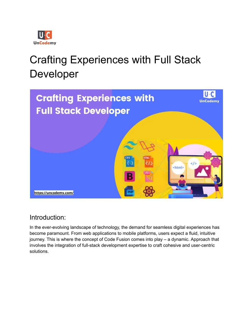 PPT - Crafting Experiences with Full Stack Developer PowerPoint Presentation - ID:13093224