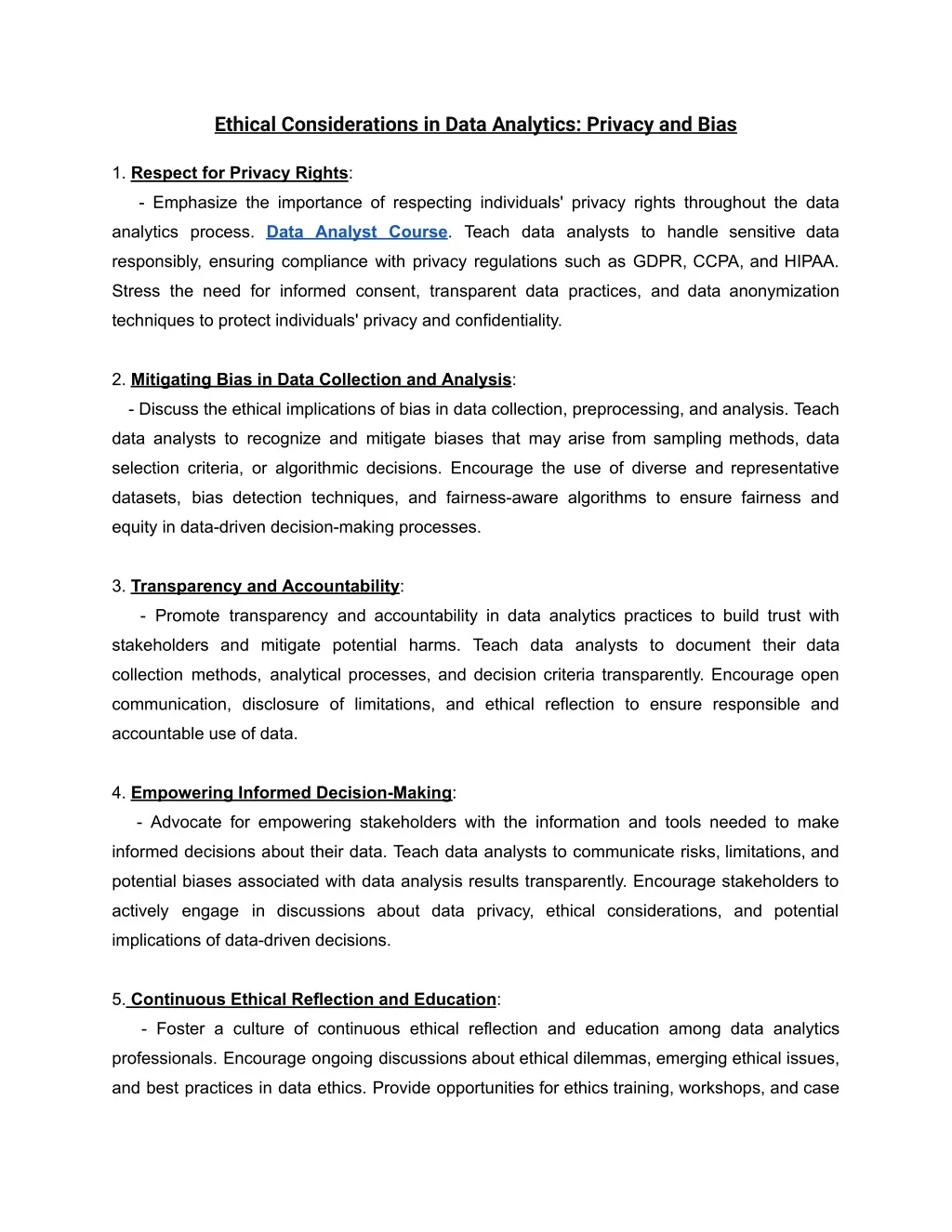 PPT - Ethical Considerations in Data Analytics_ Privacy and Bias (1 ...