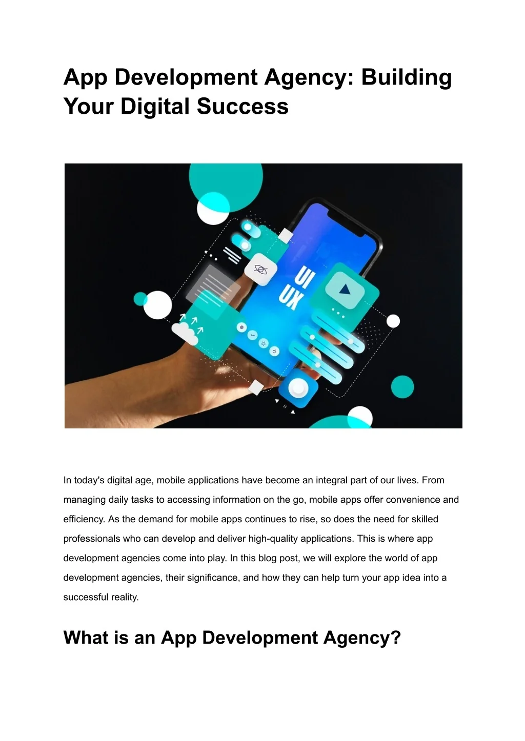 PPT - App Development Agency_ Building Your Digital Success PowerPoint Presentation - ID:13100124