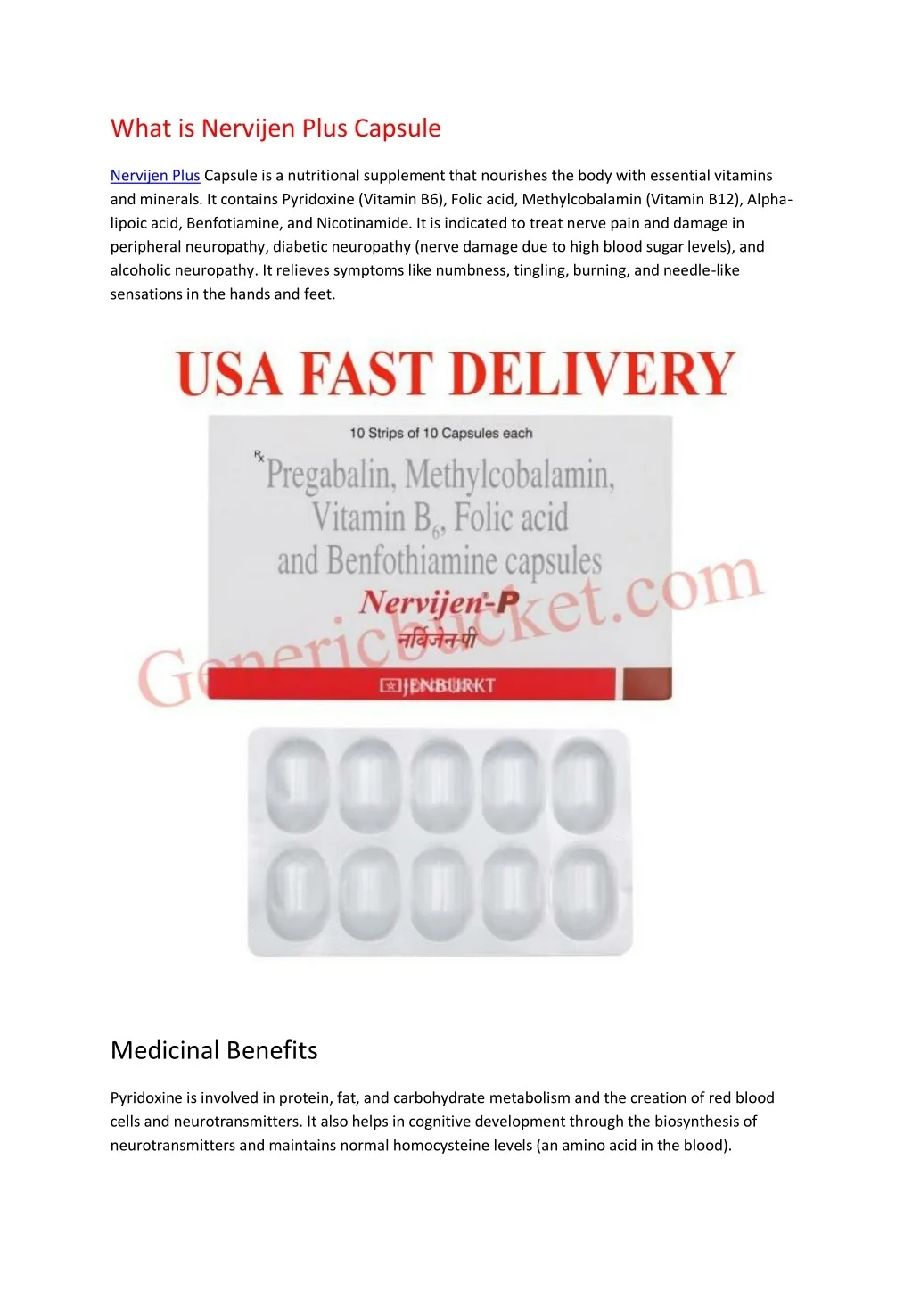 PPT - What is Nervijen Plus Capsule PowerPoint Presentation, free ...