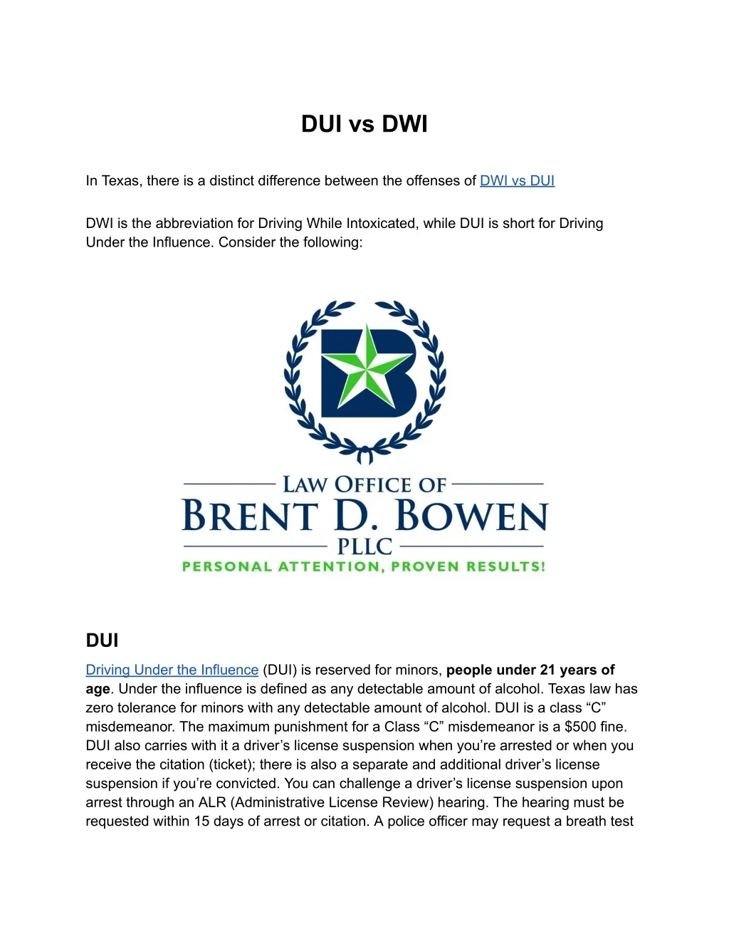 PPT - DUI vs DWI PowerPoint Presentation, free download - ID:13105300