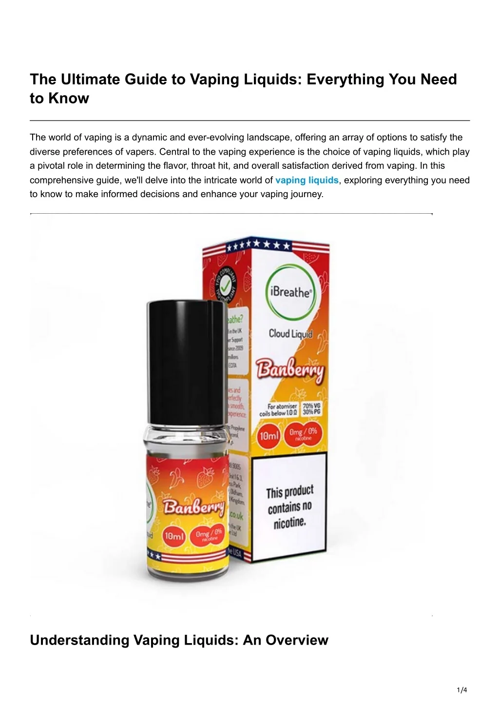 PPT - The Ultimate Guide to Vaping Liquids Everything You Need to Know ...