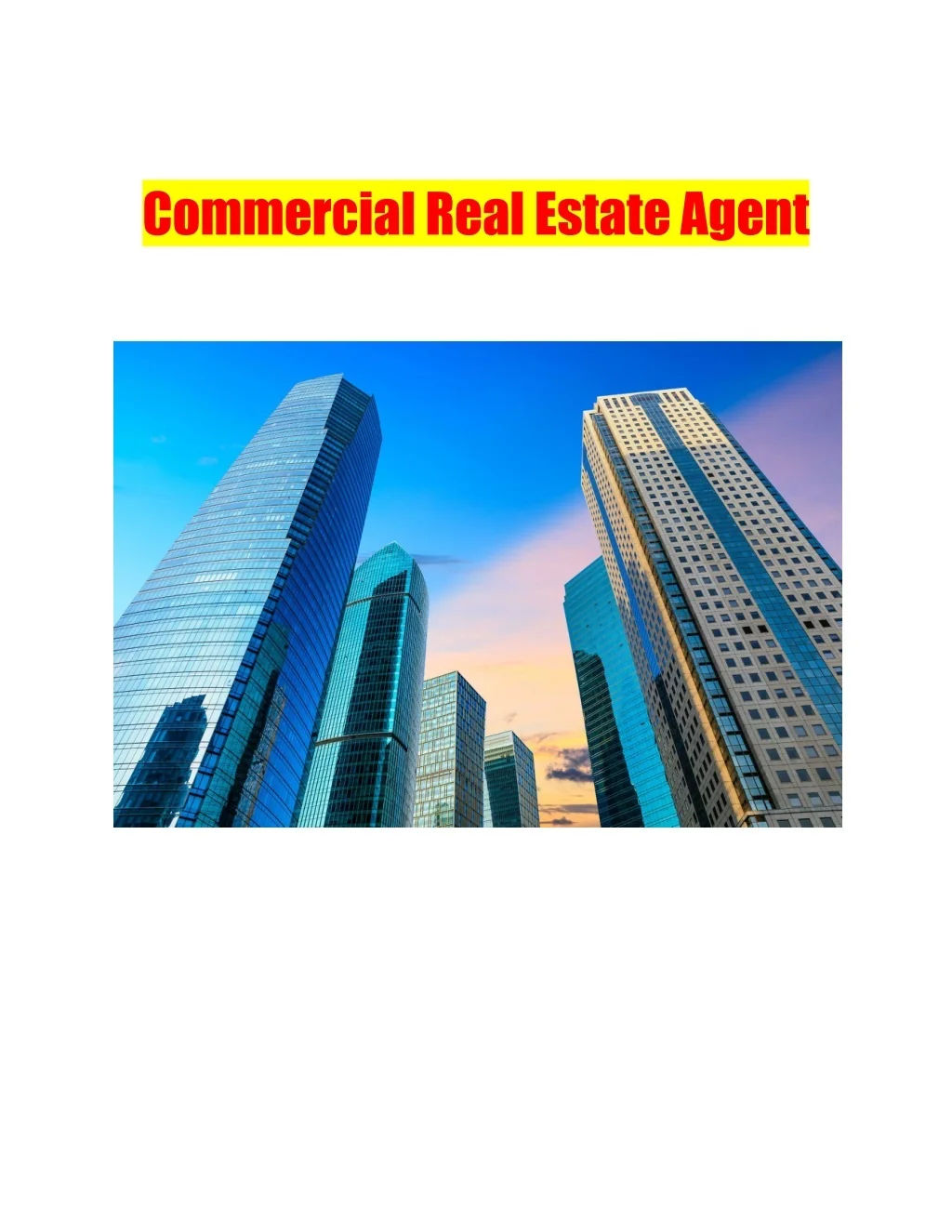 PPT - Commercial Real Estate Agent PowerPoint Presentation, free ...