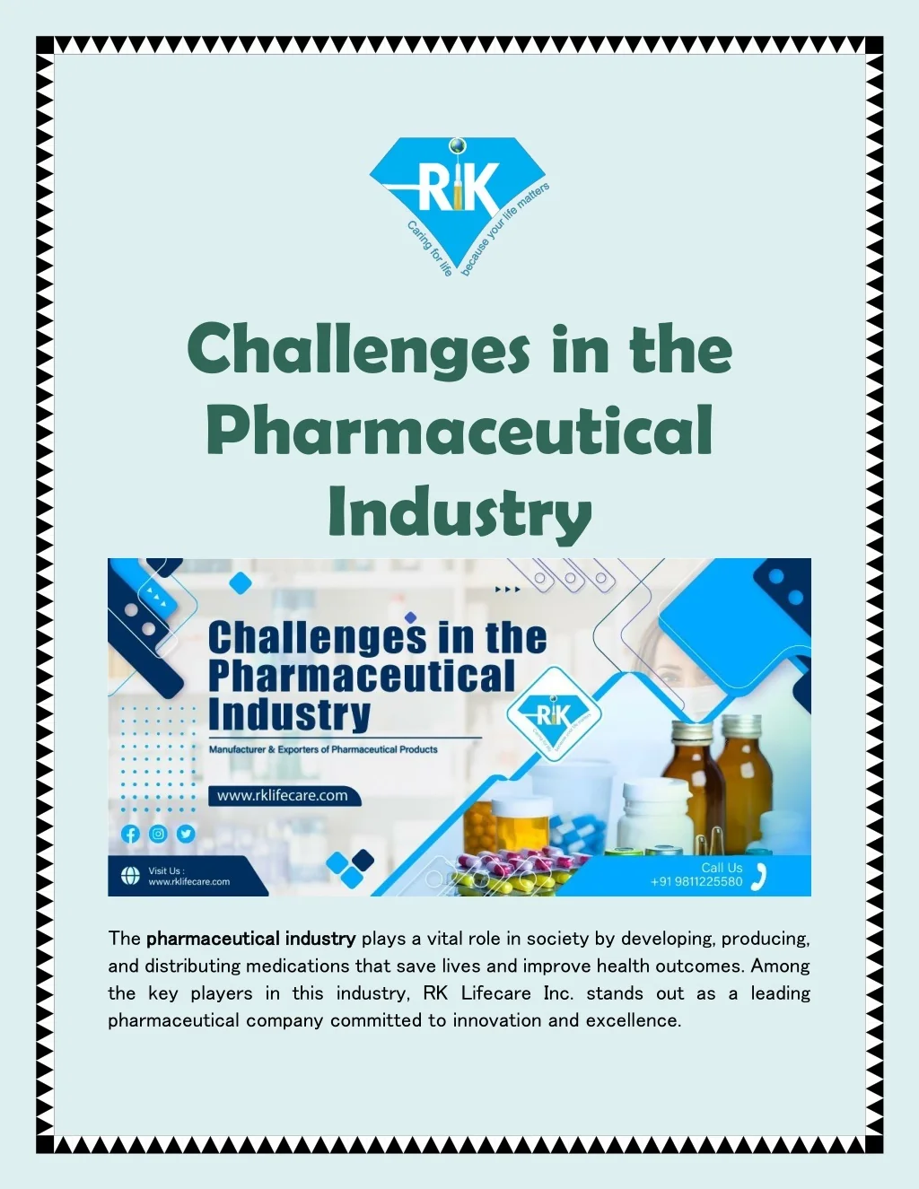 PPT - Challenges in the Pharmaceutical Industry PowerPoint Presentation ...