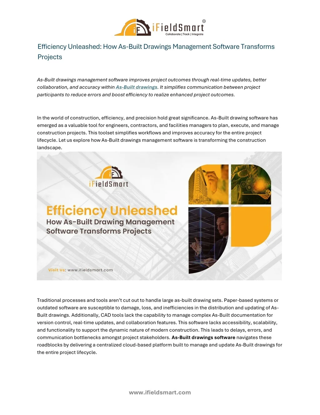 PPT - Efficiency Unleashed_How As-Built Drawing Management Software ...
