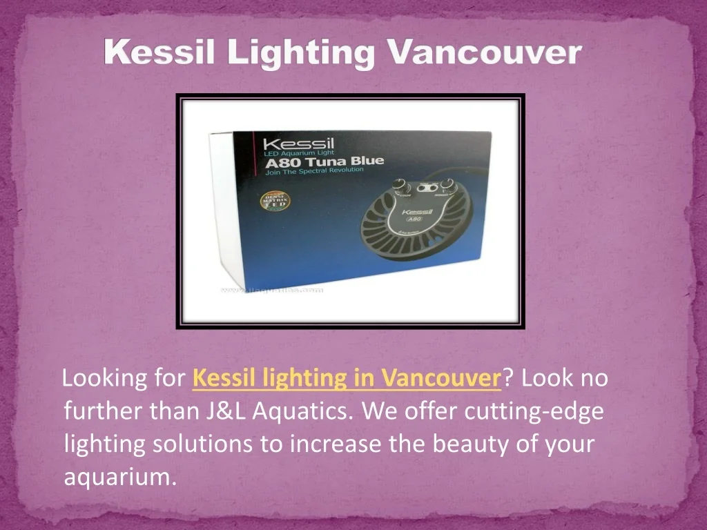PPT - Kessil Lighting Vancouver PowerPoint Presentation, free download ...