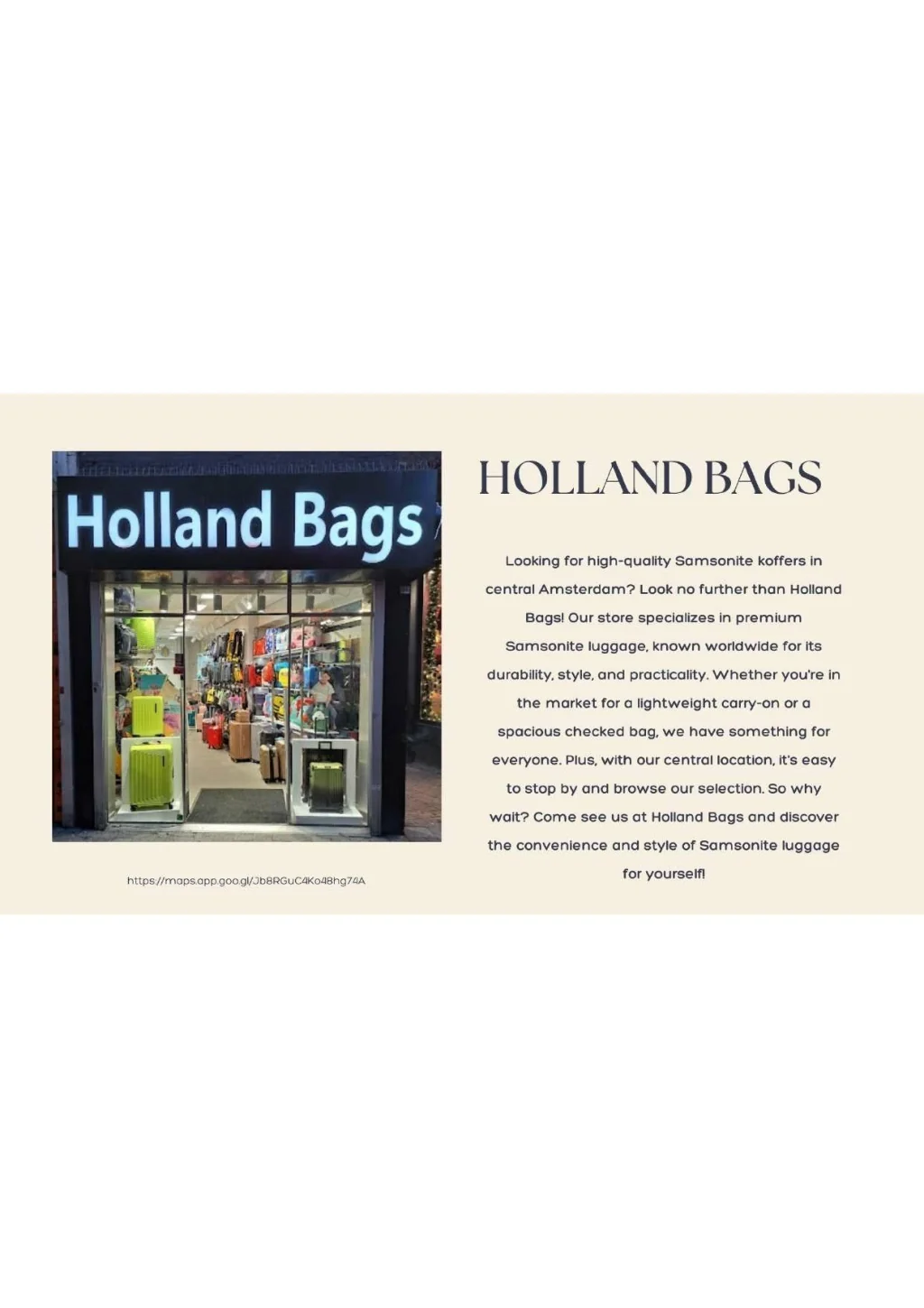 PPT - Holland Bags PowerPoint Presentation, free download - ID:13120687