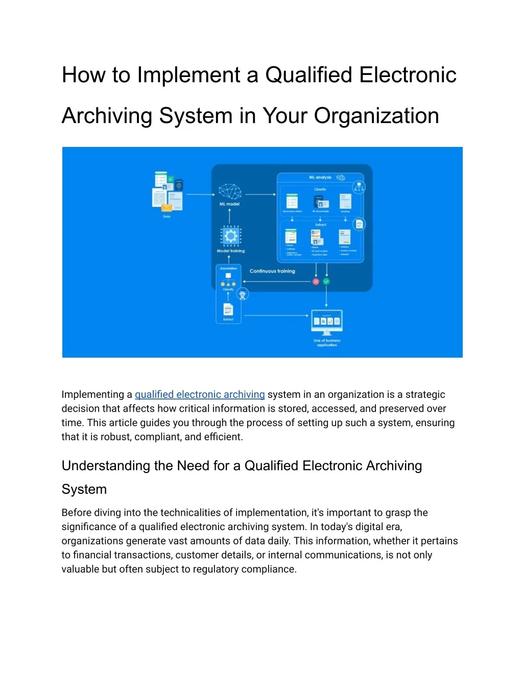 PPT - How to Implement a Qualified Electronic Archiving System in Your Organization PowerPoint ...