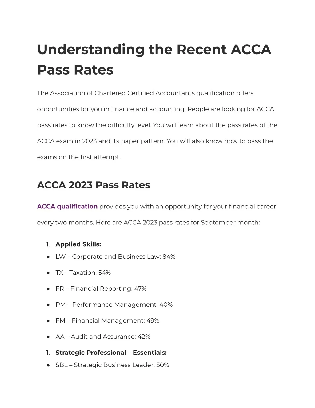 PPT - How to Interpret the Recent ACCA Pass Rates_ A Detailed Guide ...