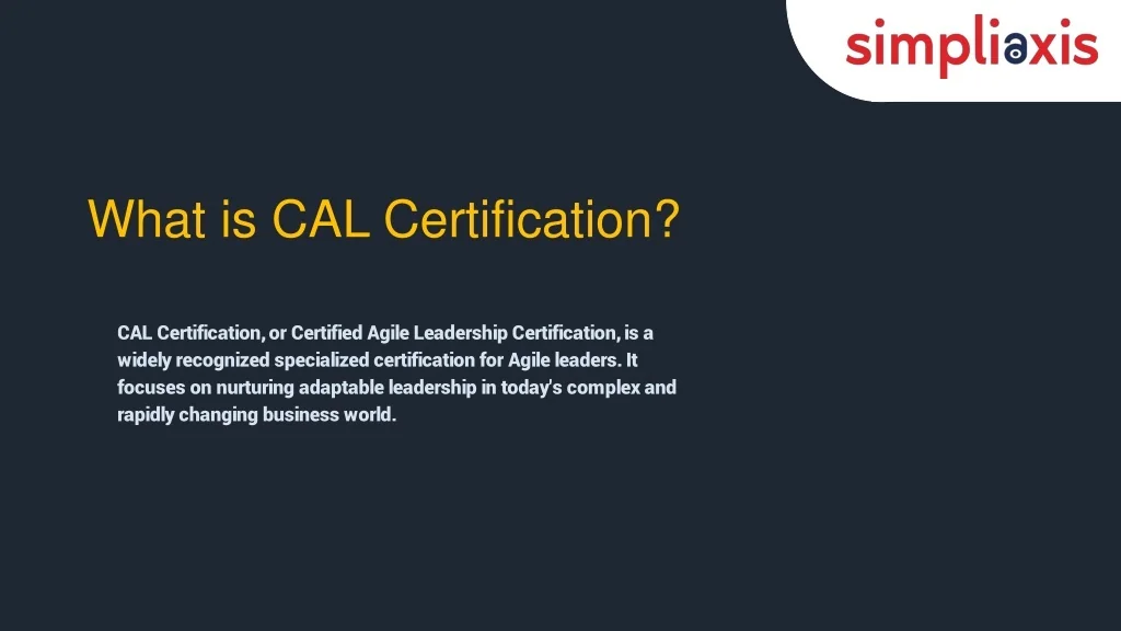 PPT - What-is-CAL-Certification (New) PowerPoint Presentation, free ...