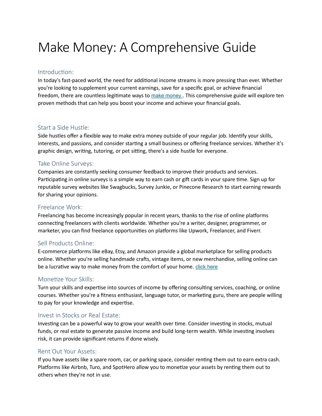 PPT - Make Money PowerPoint Presentation, free download - ID:13128323