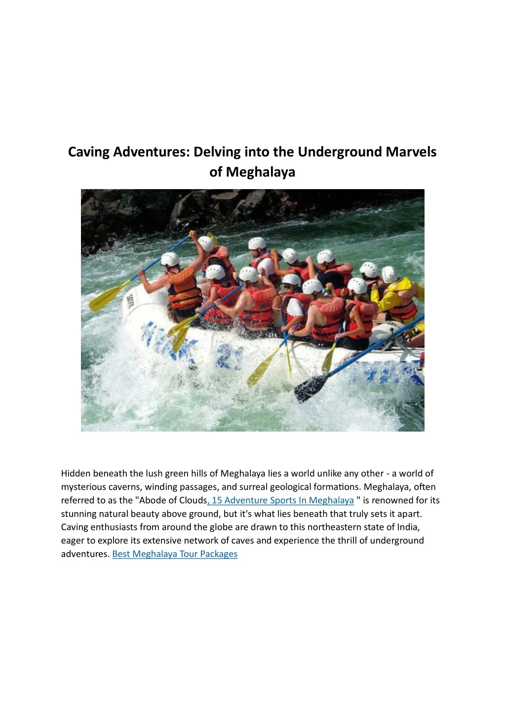 PPT - Caving Adventures Delving into the Underground Marvels of ...
