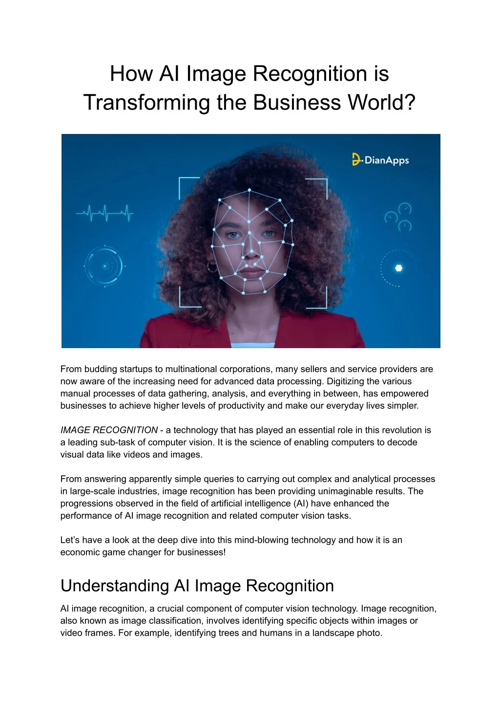 PPT - How AI Image Recognition is Transforming the Business World ...