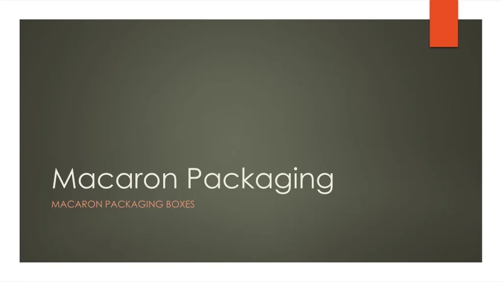 PPT - Macaron Packaging PowerPoint Presentation, free download - ID ...