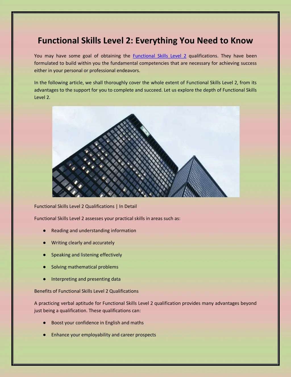 PPT - Functional Skills Level 2 PowerPoint Presentation, free download ...