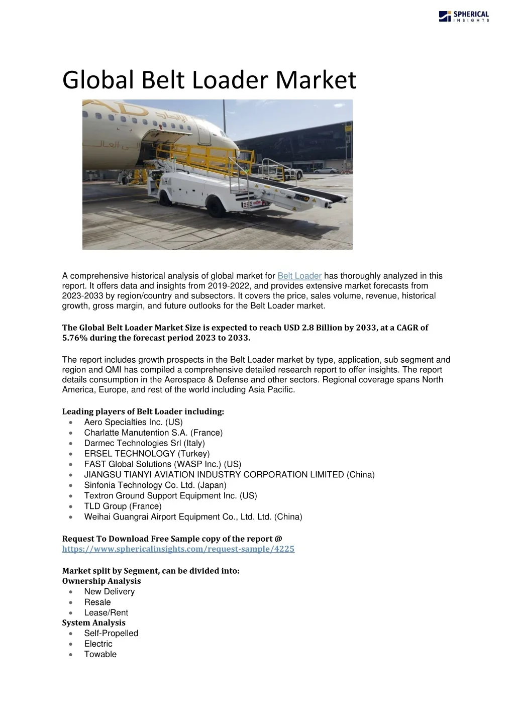 PPT - Global Belt Loader Market PowerPoint Presentation, free download ...