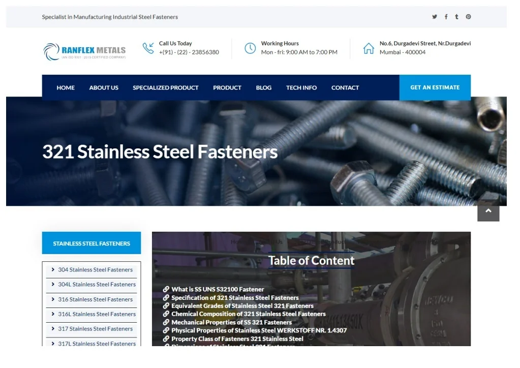 PPT - 321 Stainless Steel Fasteners PowerPoint Presentation, free ...