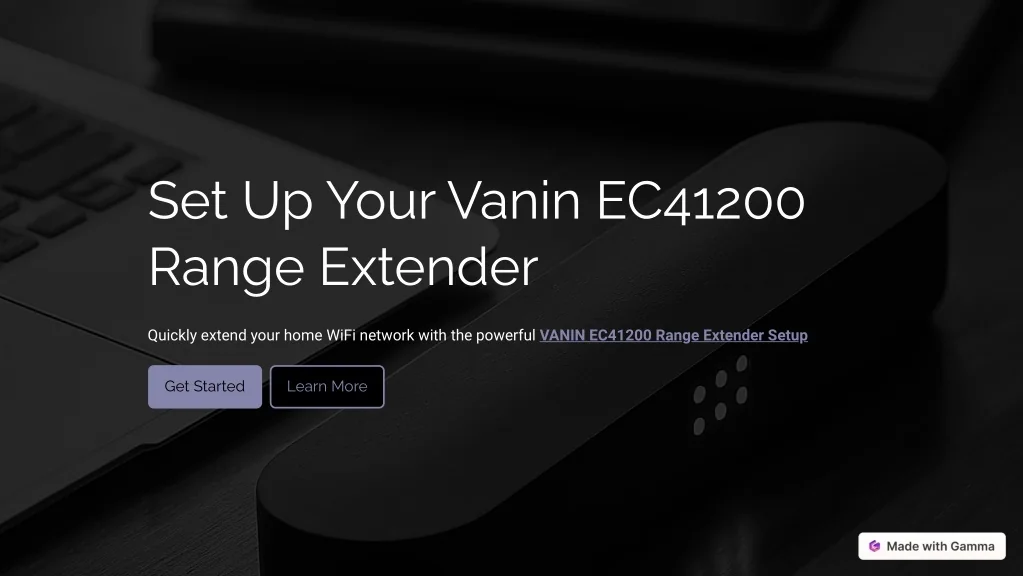 PPT - Set-Up-Your-Vanin-EC41200-Range-Extender PowerPoint Presentation ...