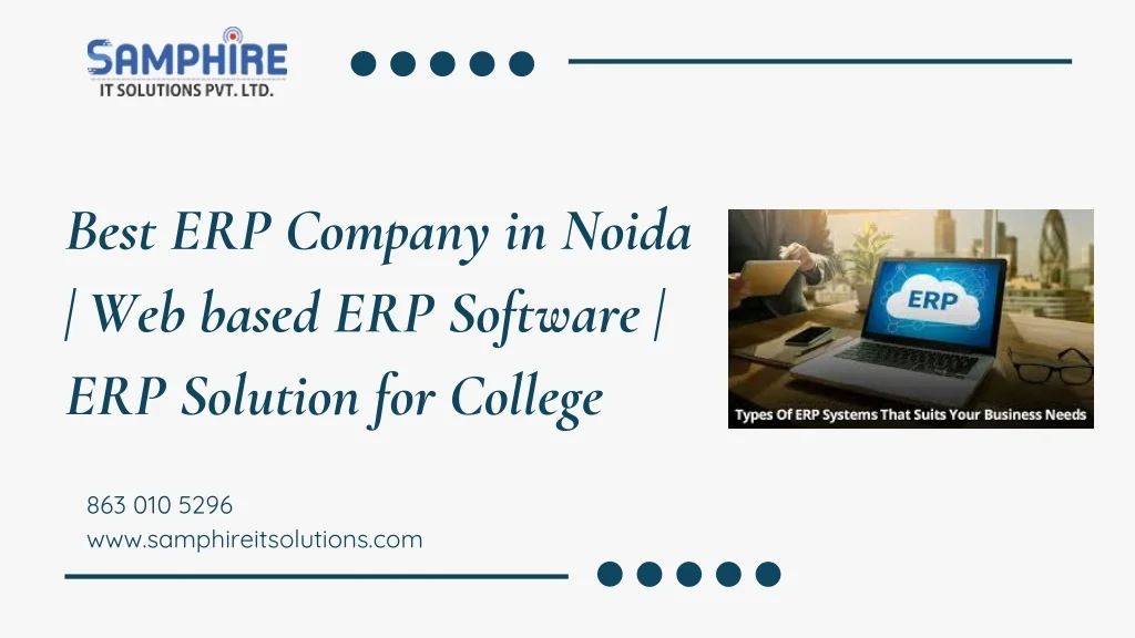 PPT - Best ERP Company in Noida Web based ERP Software ERP Solution for ...