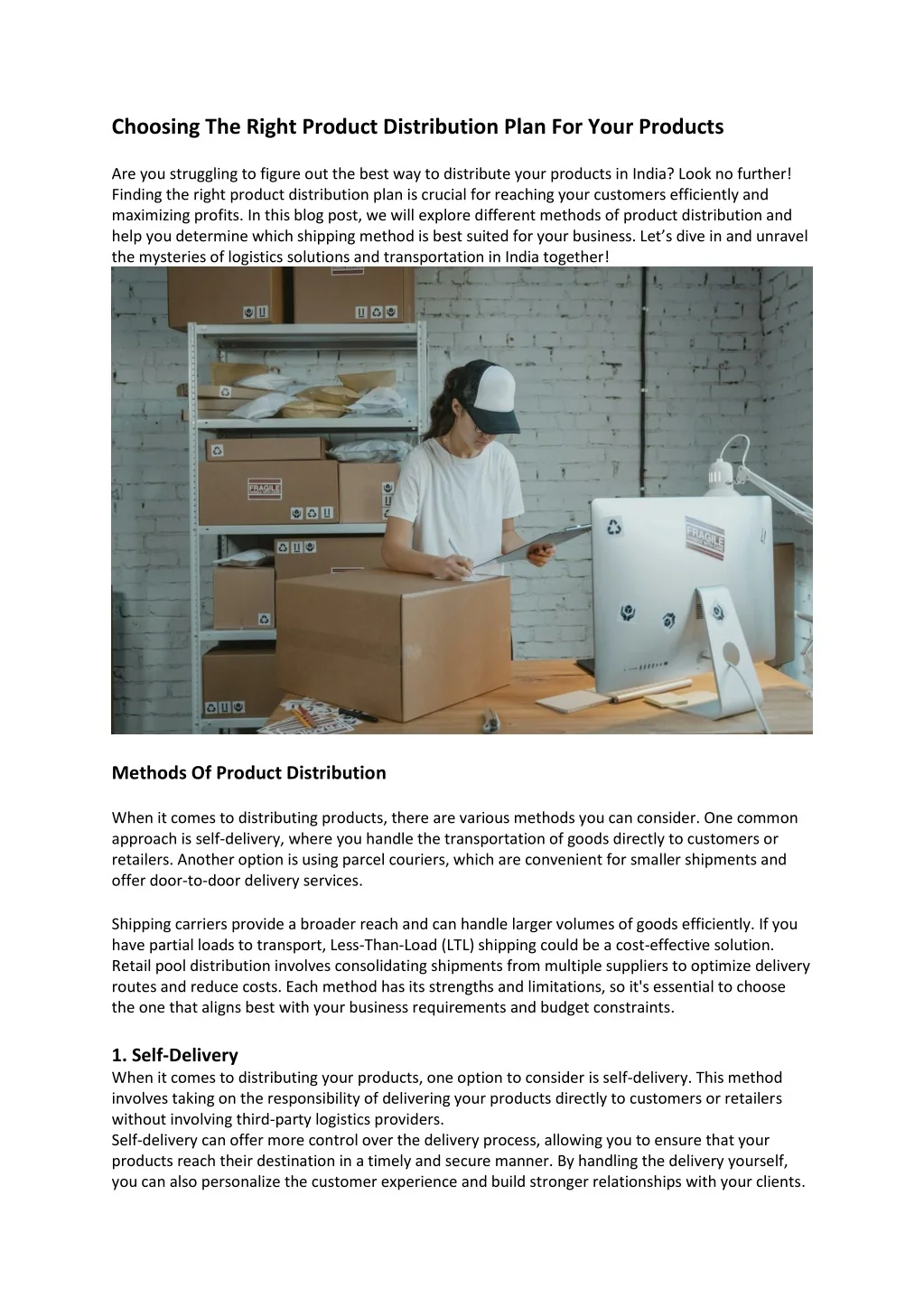 PPT - Choosing The Right Product Distribution Plan For Your Products ...