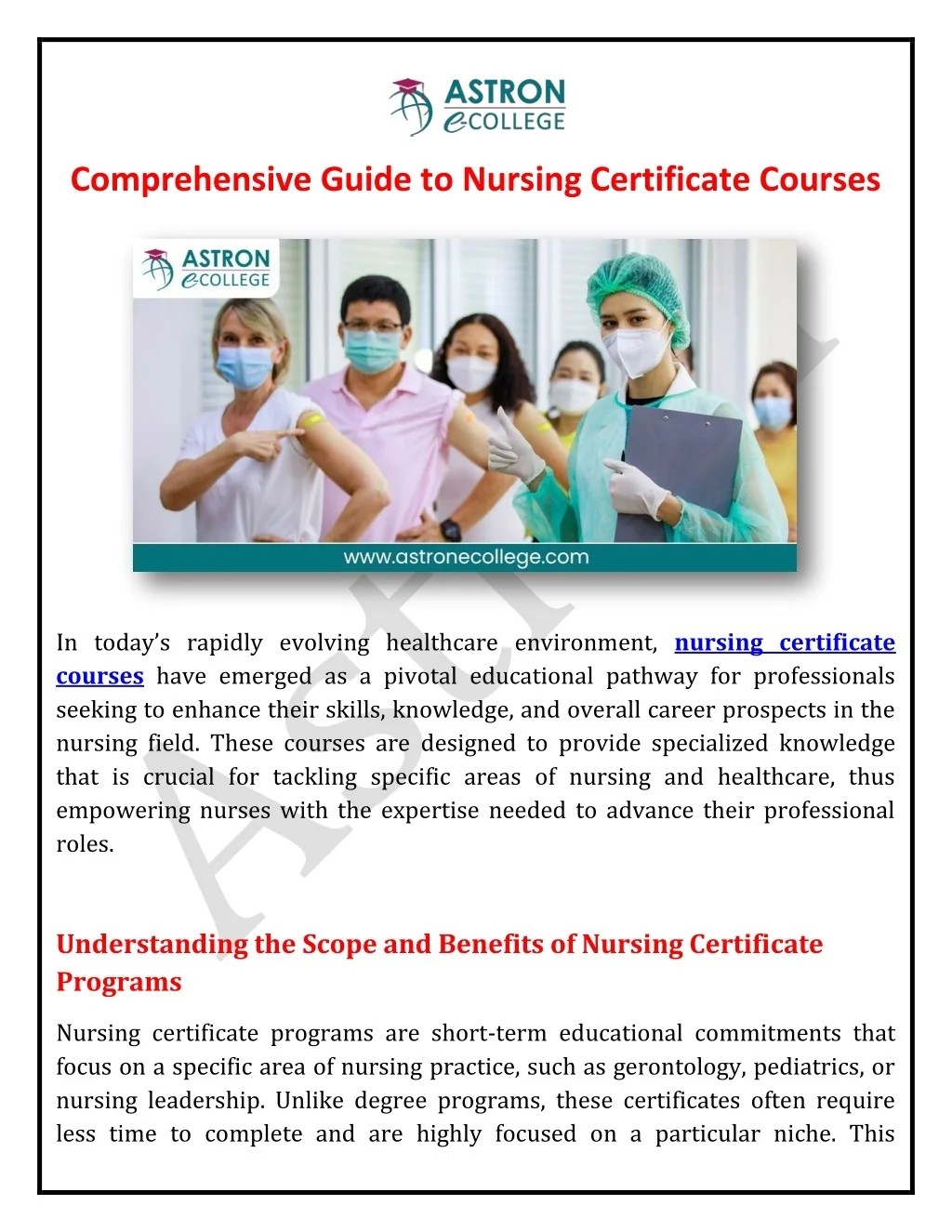 PPT - Comprehensive Guide to Nursing Certificate Courses PowerPoint ...