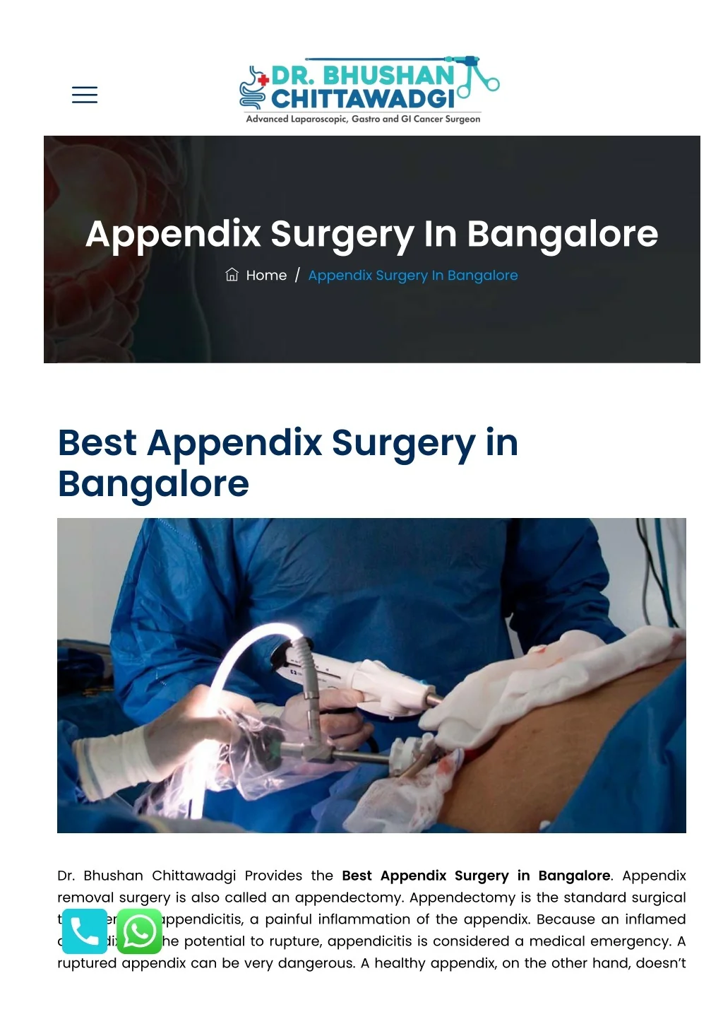 PPT - Best Appendix Surgery in Bangalore PowerPoint Presentation, free ...