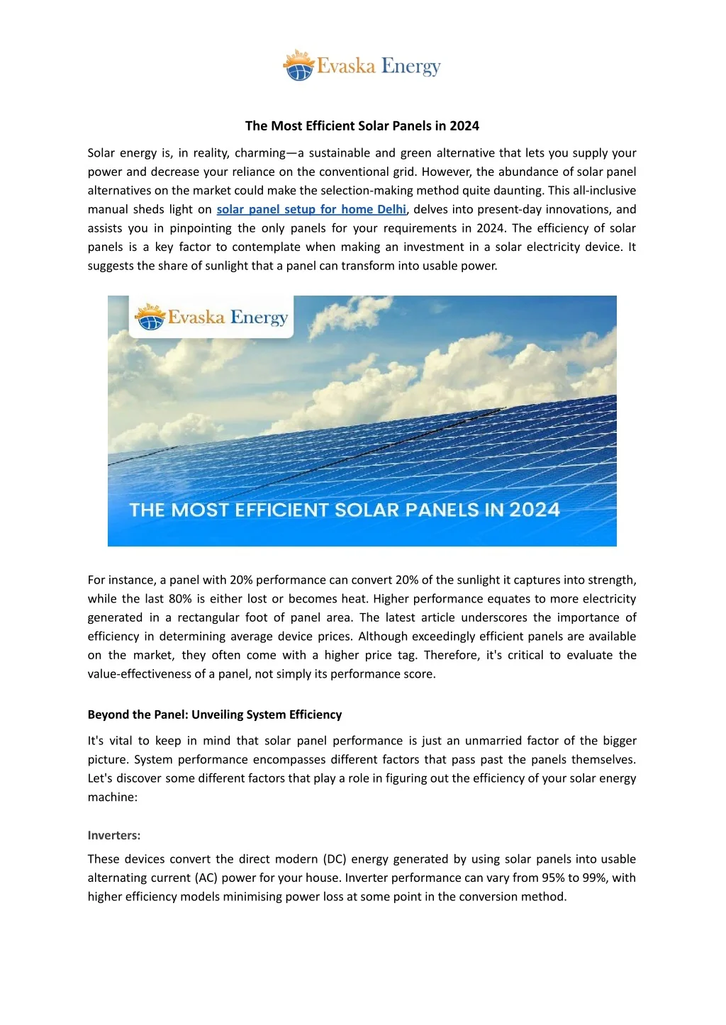 PPT - The Most Efficient Solar Panels In 2024 PowerPoint Presentation ...
