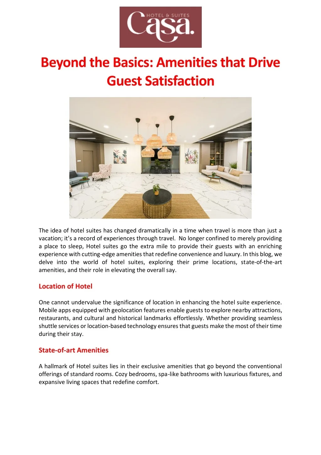 PPT - Beyond the Basics: Amenities that Drive Guest Satisfaction ...