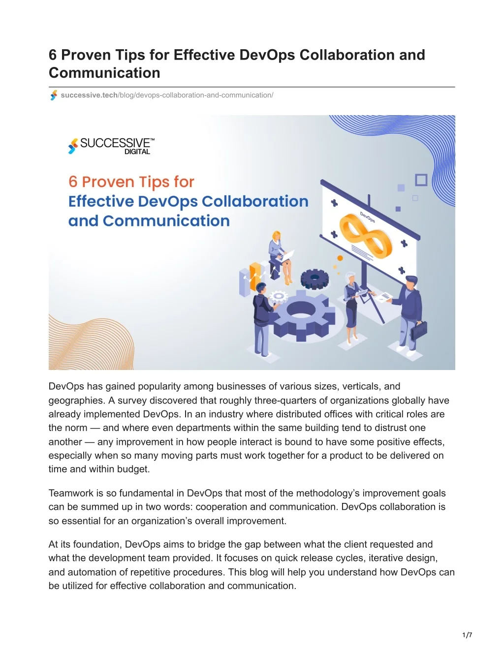 PPT - 6 Proven Tips for Effective DevOps Collaboration and ...