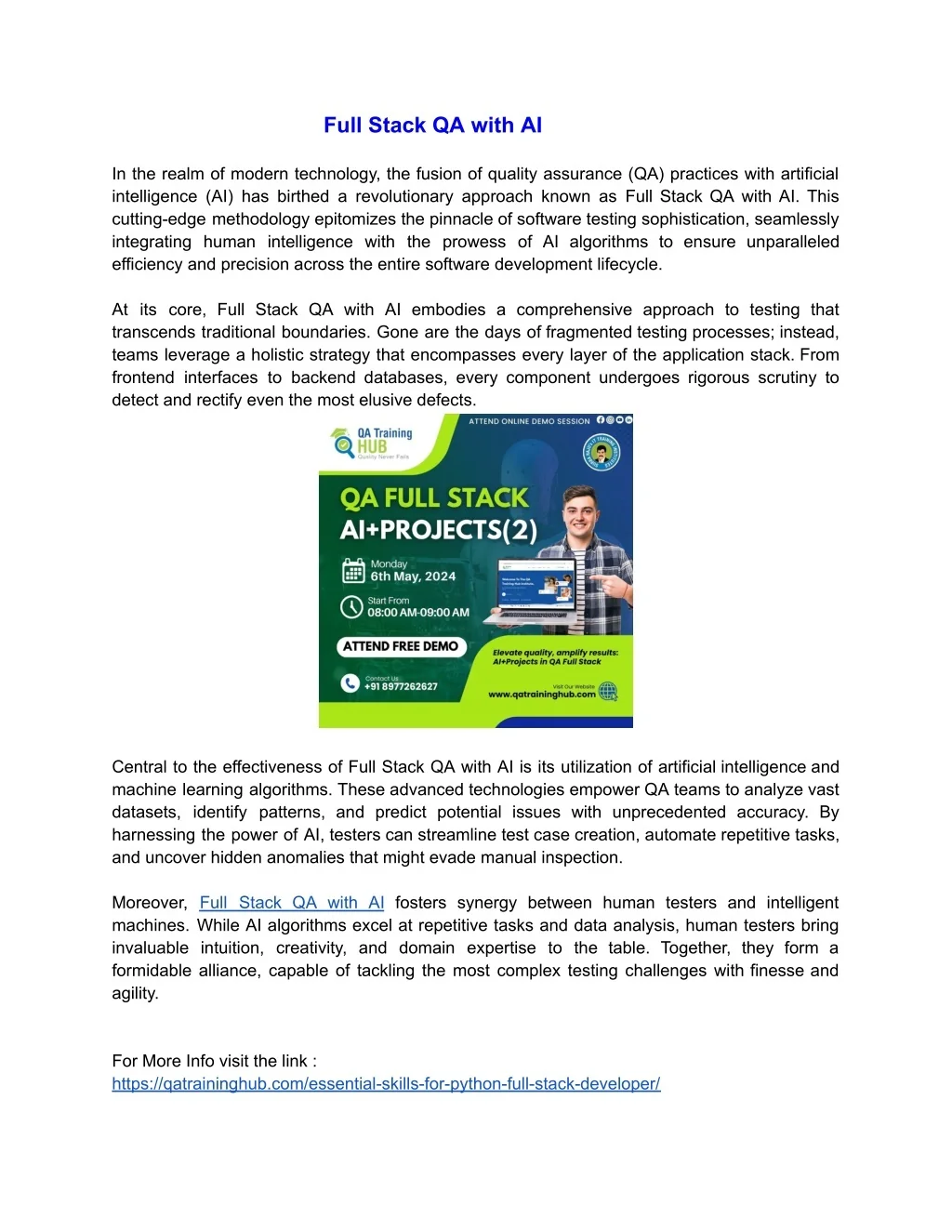 PPT - Full Stack QA with AI PowerPoint Presentation, free download - ID:13160104